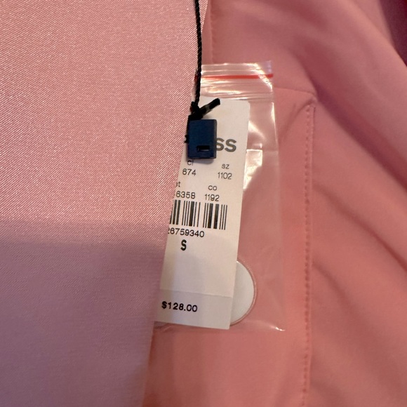 Express | Jackets & Coats | Express Womens Notch Lapel Pink Satin One ...